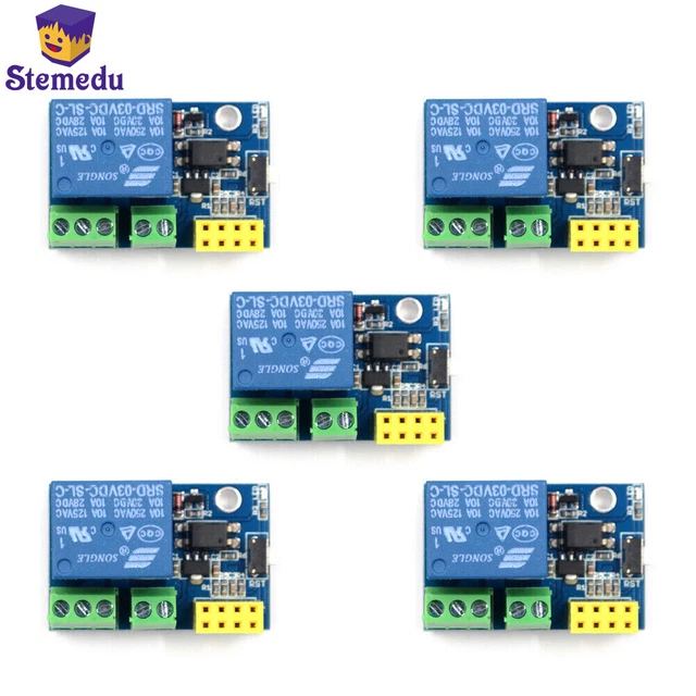 5 X MODULE relais ESP8266 ESP-01/01S pour Arduino IOT maison ...