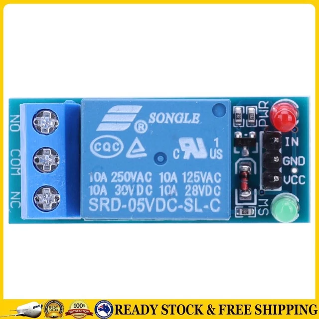 POWER RELAY MODULE 5V Low Level Trigger Relay Module Shield DC AC 220V ...