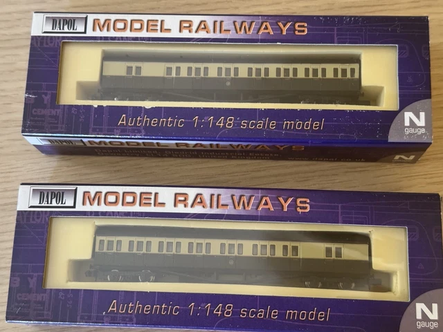 DAPOL NC-023/NC-024 N Gauge GWR B-Set Coaches Revised Bogie £10.77 - PicClick UK