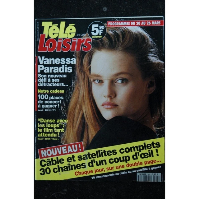 Tele Loisirs 368 Vanessa Paradis Cover 4 P Danse Avec Les Loups