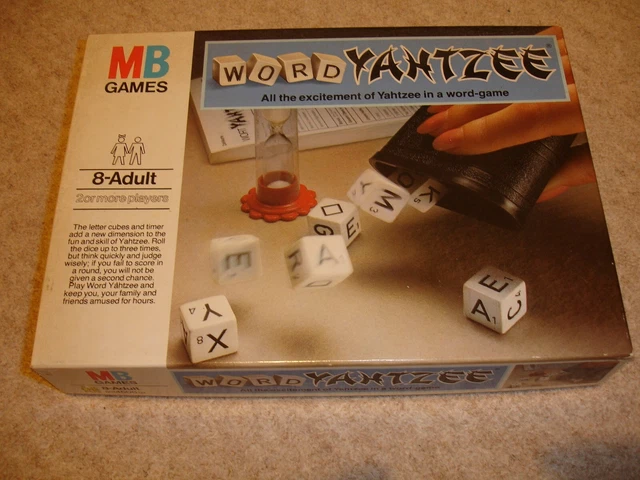 VINTAGE MB GAMES Word Yahtzee - Complete £5.00 - PicClick UK