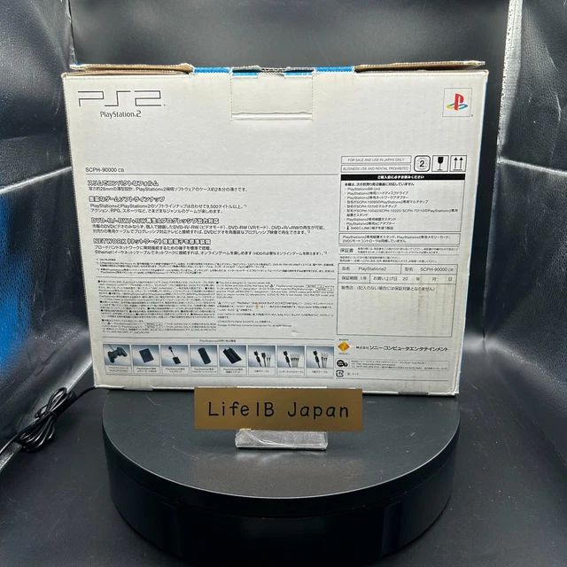 SONY PLAYSTATION 2 PS2 SCPH-90000 Slim Console Charcoal Black Japan ...