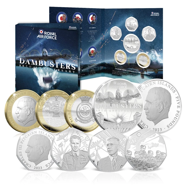 RAF GIFT DAMBUSTERS 80th Anniversary Royal Air Force 2023 Annual Set 6 ...