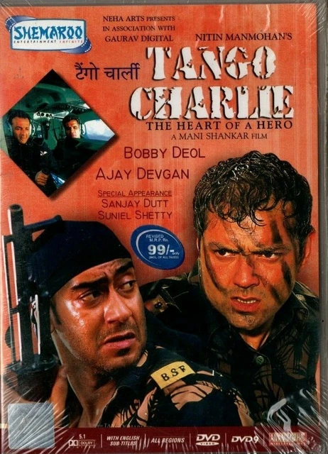 TANGO CHARLIE - SHEMAROO BOLLYWOOD DVD - Ajay Devgan, Bobby Deol, Sanjay Dutt. £12.15 - PicClick UK