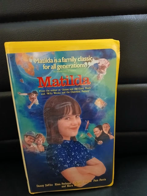 MATILDA VHS 1996 Danny Devote Rhea Perlman Roald Dahl Hard Case ...
