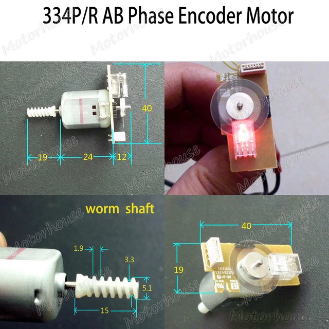 MABUCHI FC130SA AB Phase Pulse Speed Encoder Motor Tachometer Motor ...