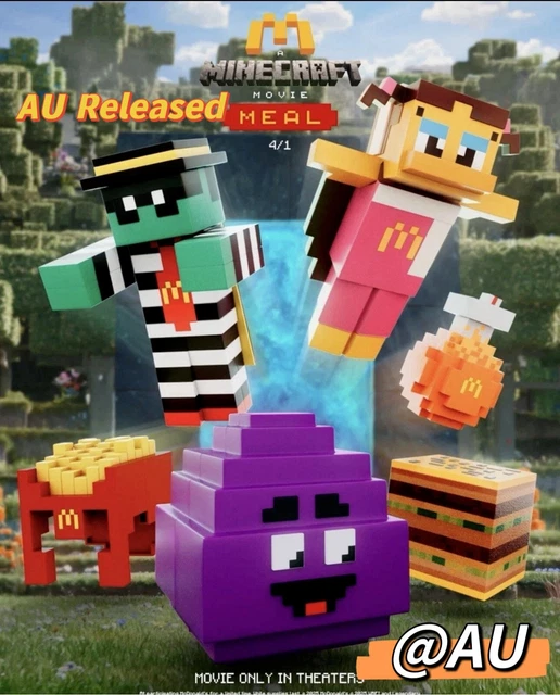 MCDONALDS 2025 AU A Minecraft Movie Collectable Toys &Card & Code Full ...