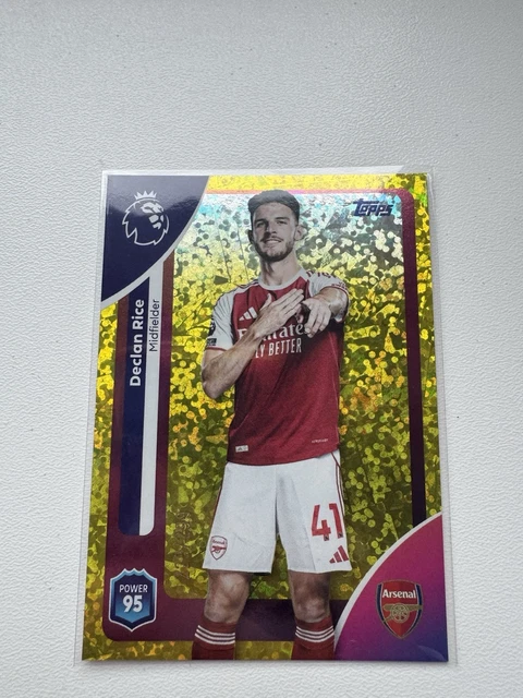 TOPPS 2026 PREMIER League Card Declan Rice, Arsenal Gold Sparkle £9.54 ...