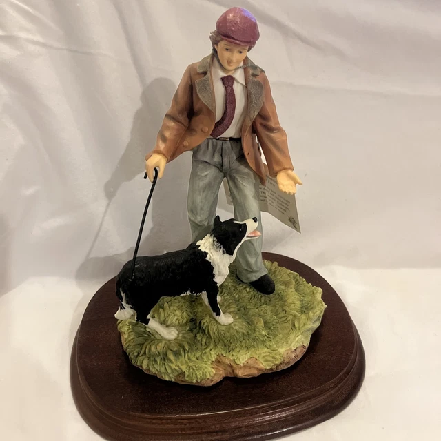VINTAGE 1993 THE Leonardo Collection Figurine The Sheep Dog Trials ...