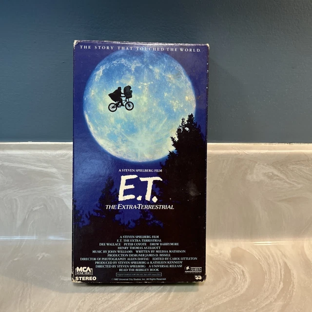 ET THE EXTRA-TERRESTRIAL VHS MCA Home Video Cassette Tape Steven ...