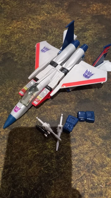 TRANSFORMERS G1 STARSCREAM Decepticon. Vintage Hasbro Seeker Jet. Near ...