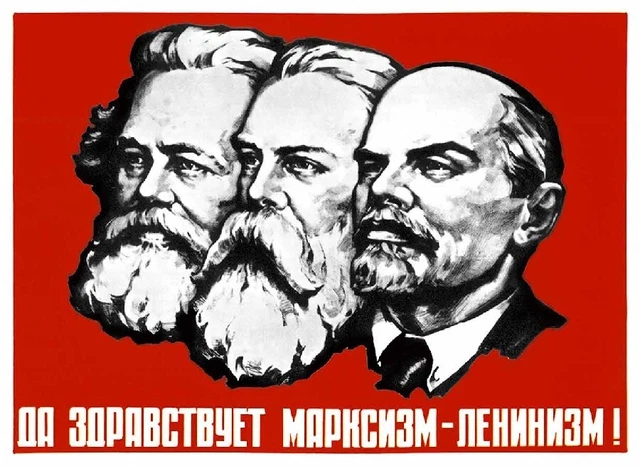 LUNGA VITA MANIFESTO sovietico marxismo-leninismo A3 Marx Engels Lenin ...