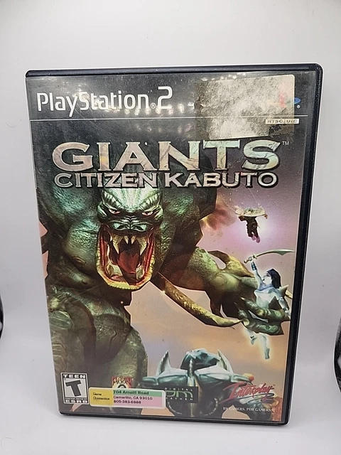 GIANTS CITIZEN KABUTO PlayStation 2 PS2 complet dans sa boîte EUR 15,89 ...