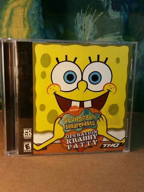 Spongebob Squarepants Operation Krabby Patty Pc Cd Rom Thq Windows 95