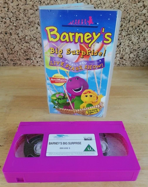 BARNEY'S BIG SURPRISE Live Stage Show - Vhs Video - Children's - 1999 £ ...