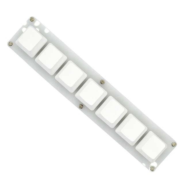 7-KEY HID STANDARD Keyboard USB Interface Custom Macro Mini Mechanical ...