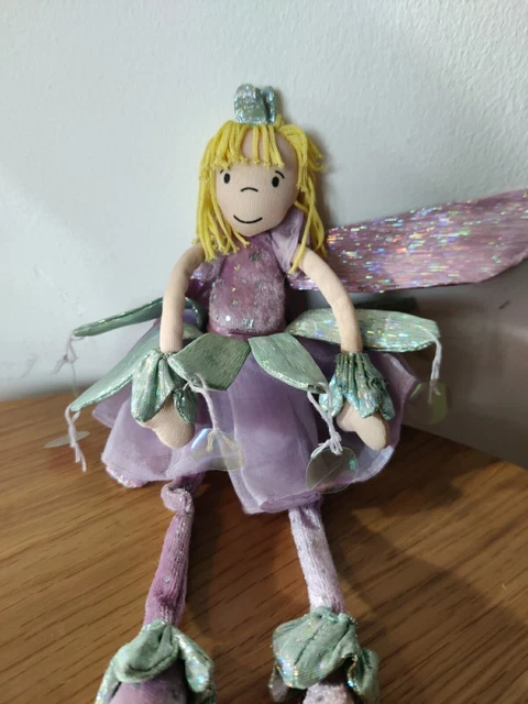 JELLYCAT SPARKLE SPRITE Fairy Butterfly Rag Doll Iridescent Wings ...