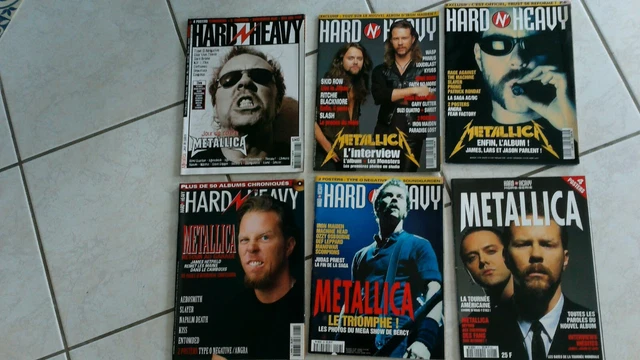 SPECIAL METALLICA-LOT 6 magazines Hard HEAVY-ROCK-metal-annees 1990 ...