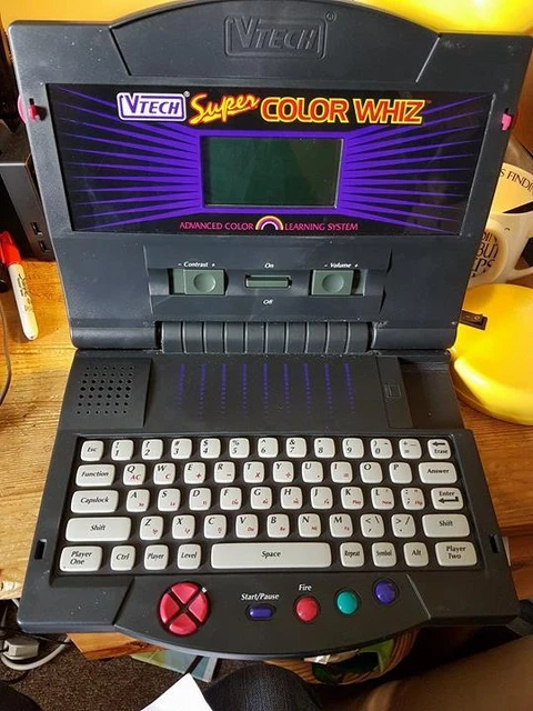 VINTAGE VTECH SUPER Color Whiz Kids 1980's Learning System Laptop £19. ...