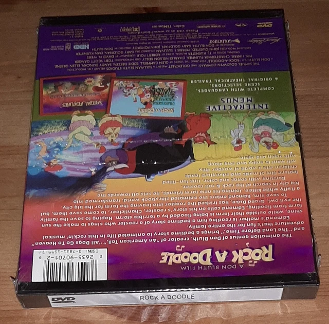 ROCK-A-DOODLE (DVD, 1991, NEW) A Don Bluth Film / Glen Campbell, Eddie ...