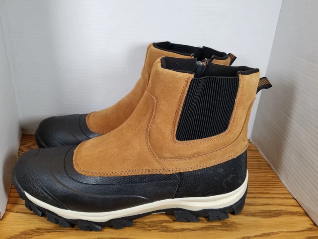 LANDS' END SQUALL Insulated Side-zip Leather Boots, 539960 Men’s size ...