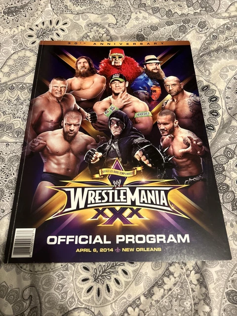 WWE WRESTLEMANIA XXX 30 Hall Of Fame Official Program April 6, 2014 ...