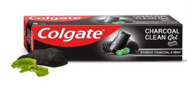 COLGATE CHARCOAL CLEAN Black Gel Bamboo Charcoal & Mint Toothpaste 120g ...