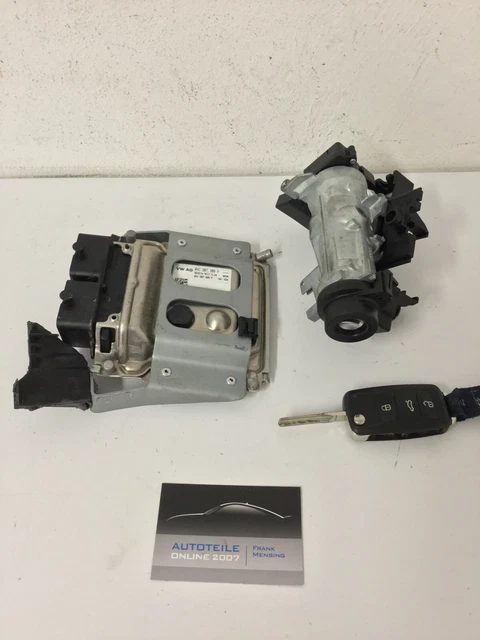 VW UP MOTORSTEUERGERÄT Steuergerät Zündschloss Schlüssel Set 04C907309P ...