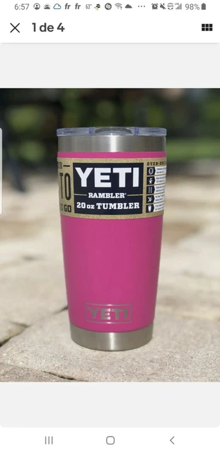 YETI RAMBLER 20 oz TUMBLER With Magslider Lid - Prickly Pear Pink*NEW ...