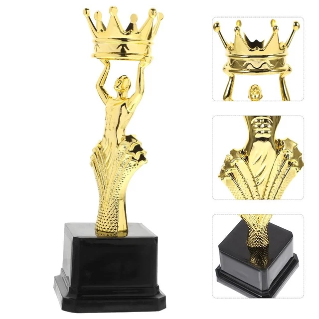 PLASTIC AWARD TROPHY Crown Winner Award Trophy Toy Children Sports ...