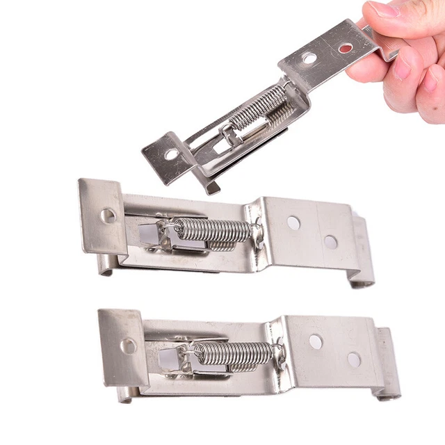 1PAIR CAR LICENSE Plate Frame Holder Trailer Number Plate Clips Spring ...