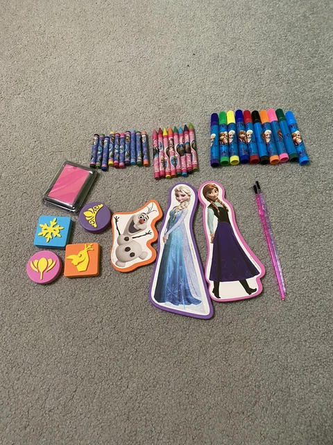 DISNEY FROZEN ART Set Markers Crayons Paint Opened - Unused £12.01 ...