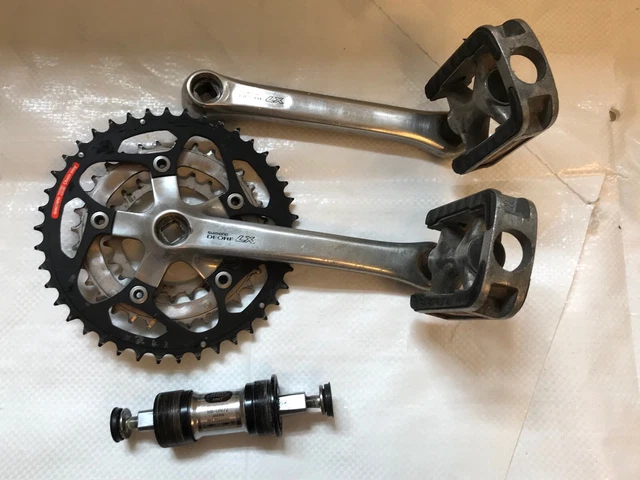 KURBELSATZ SHIMANO DEORE LX FC-M563 mit Innenlager BB-UN72 175mm 42/32 ...