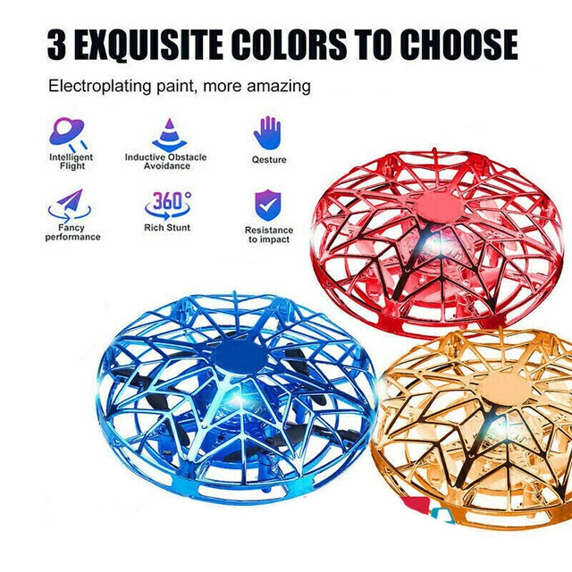 MINI DRONE SMART UFO Aircraft For Kids Flying Toys Hand Control ...