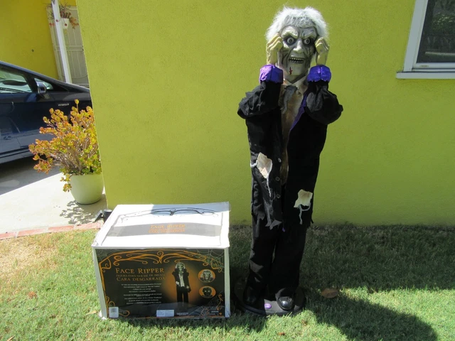 70& LIFE SIZE Animated Face Ripper Halloween Decoration Animatronic ...