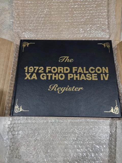 FORD FALCON XA GTHO Phase 4 Register - BLACK EDITION $1,350.00 ...