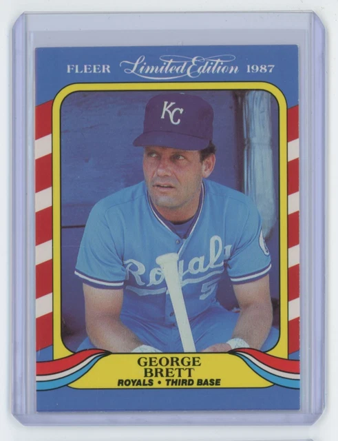 1987 FLEER ÉDITION Limitée George Brett. Kansas City Royals #5. EUR 2 ...