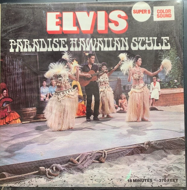 RARE ELVIS PRESLEY Super 8 Sound/colorFilm "Paradise Hawaiian Style ...