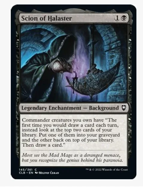 SCION OF HALASTER Commander Legends: Battle for Baldur's Gate JEUET (x4 ...