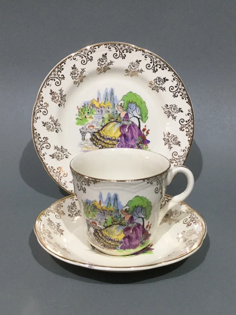 BARRATTS POTTERY STAFFORDSHIRE Tea Cup, Saucer & Plate Trio £5.95 ...