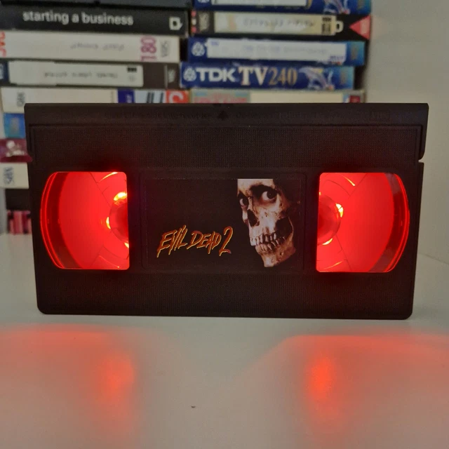 EVIL DEAD 2 LED VHS Tape Lamp Birthday Halloween Xmas Gift Retro Horror ...