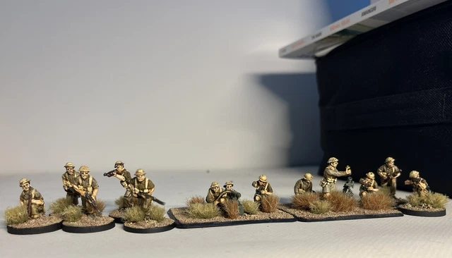 28MM PERRY MINIATURES WW2 British Infantry Platoon And Supoort Team ...