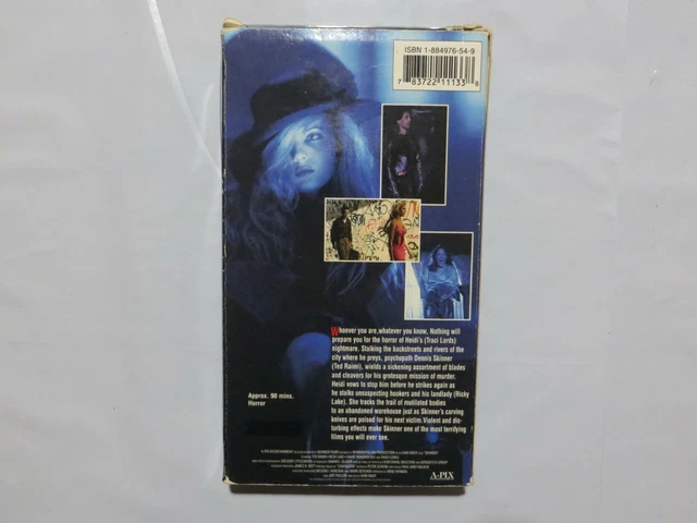 SKINNER VHS - HTF Slasher Horror - Traci Lords, Ted Raimi, Ricki Lake ...