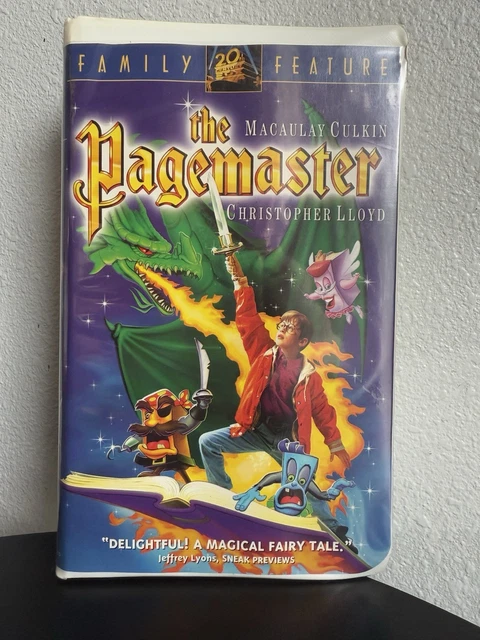 THE PAGEMASTER (VHS, 1995, Clamshell) Macaulay Culkin and Christopher ...