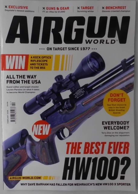 AIRGUN MONDE REVUE Fév 26 le Meilleur Ever HW100 ? Airgunners Nuisible ...