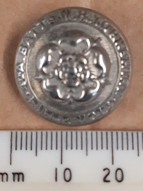 MILITARY VICTORIAN BUTTON - 4th Admin Bn W. R. Yorkshire Rifle ...