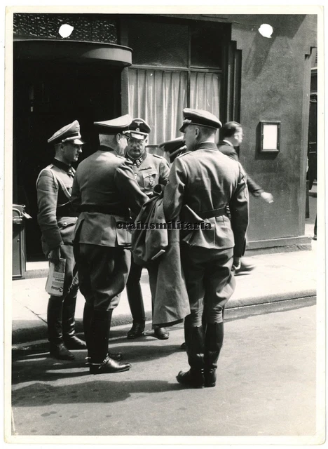 ORIG. RIESEN FOTO ^^ General Hans Jüttner mit Offiziere bei ...