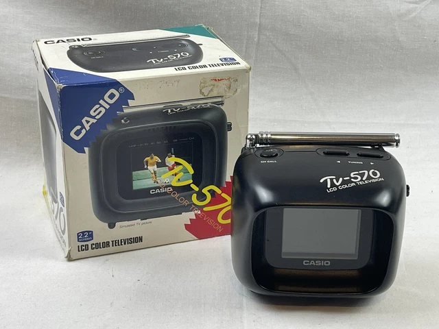 CASIO LCD COLOUR Television, 2.2" Screen, Analogue, TV-570, Boxed ...
