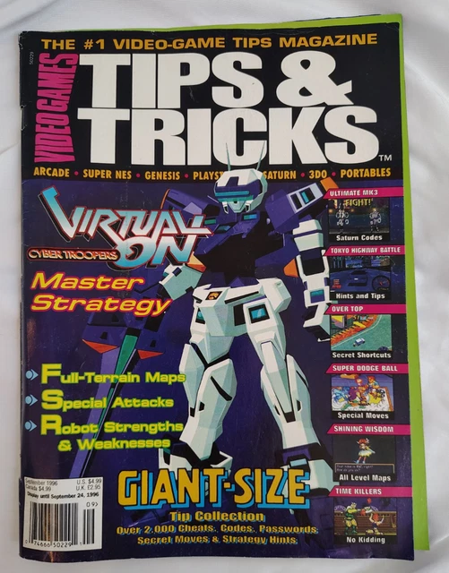 VINTAGE TIPS & Tricks Magazine Issue #19 - September 1996 - Video Games ...