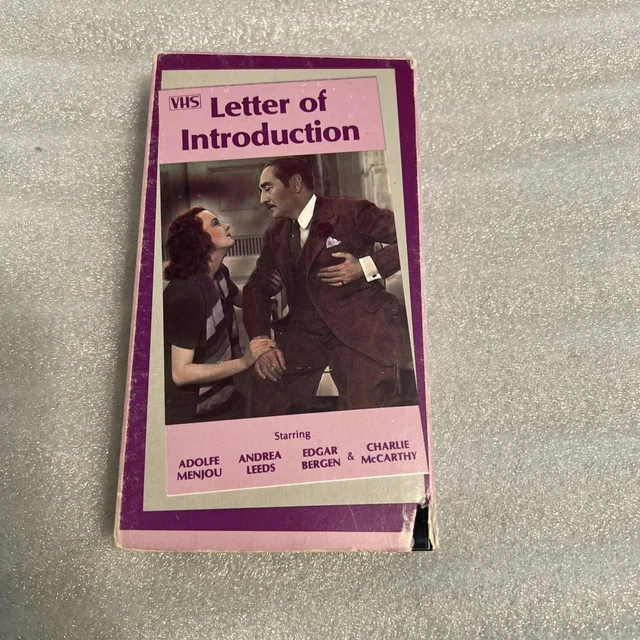 LETTER OF INTRODUCTION (VHS 1984) Good/B235 £7.63 - PicClick UK